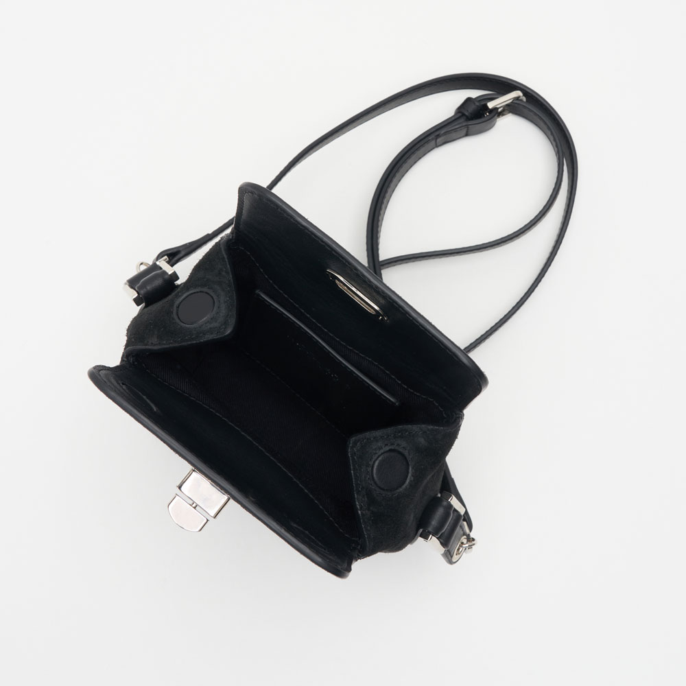 Orsay Bis Mini オルセービスMINI スエード×カーフ ブラック | モラビト（MORABITO） バッグ・財布の公式通販