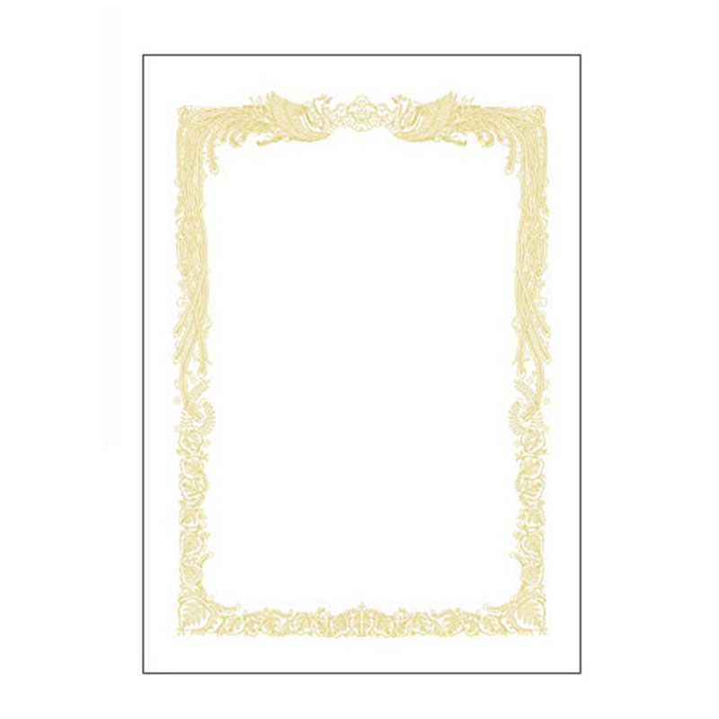 OA賞状用紙 B4 横書用 白 ササガワ 10-1171 100枚入りの通販｜森本化成株式会社