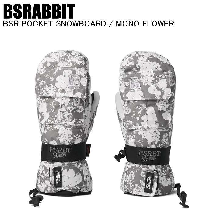 BSRABBIT ビーエスラビット BSR POCKET SNOWBOARD MONO FLOWER グローブ スノボ 韓国 | ウィンター ...