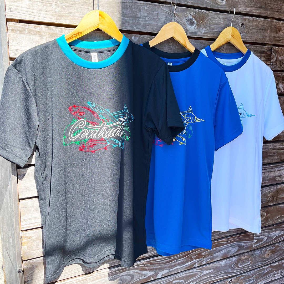 Contrail 魚群Tシャツ オリジナルドライTシャツ｜宮古島の釣具屋 通販【MORITAKA510】