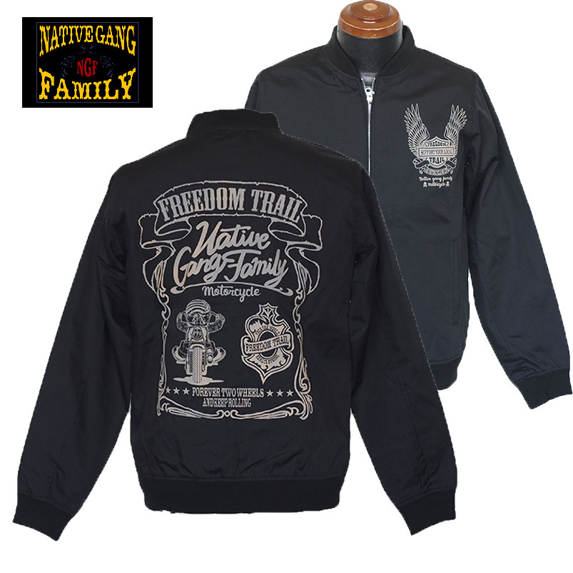 NATIVE GANG FAMILY｜後身バイクベイビー TC素材 MA-1ジャケット（一重）NGF42-882 | ブランド別 ...