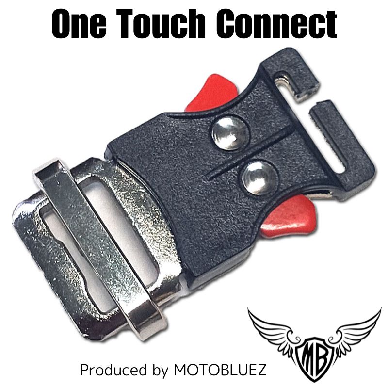 MOTOBLUEZ 「One Touch Connect」ワンタッチコネクト モトブルーズ クイックリリースバックル[MB-OTC ...