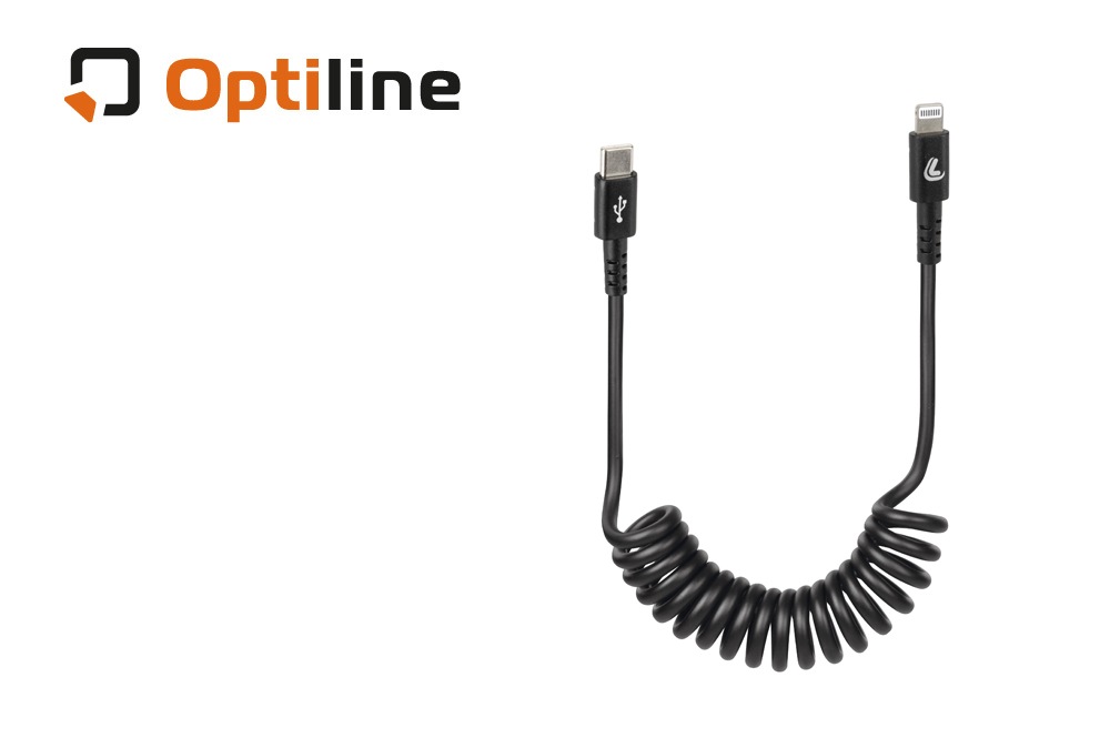Optiline(オプティライン) /Cables スプリングケーブル 100cm タイプC-ライトニング | Optiline/オプティ ...