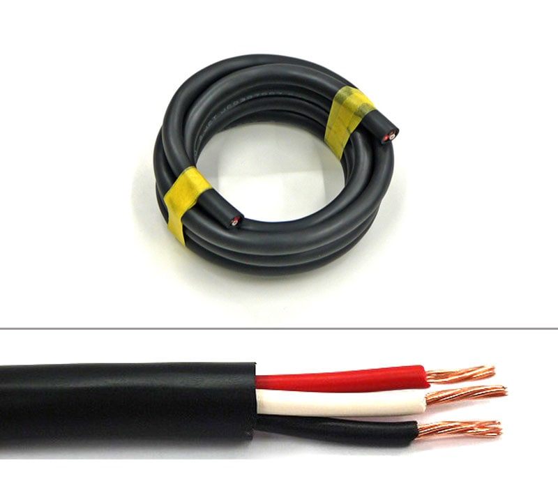 CVVケーブル丸形 2.0sq 3心 | 長さ 2,050mm〔1D-19〕 | 電気工事士技能試験セット 専門店 モズシリーズ株式会社ジャパンエレグロス