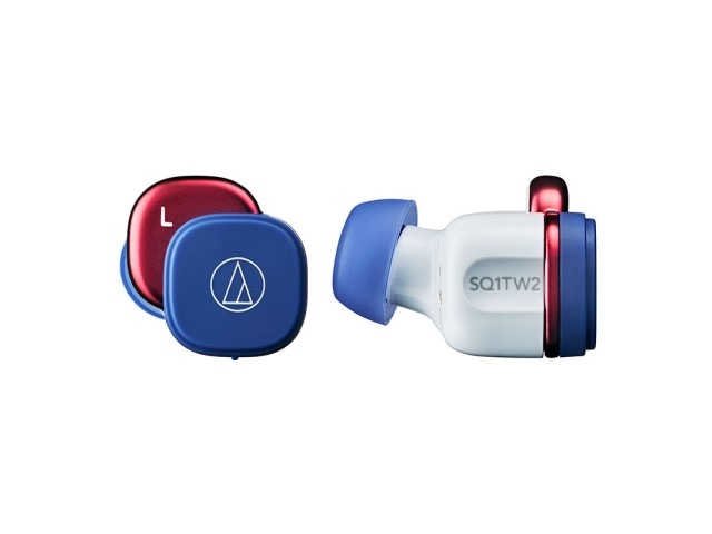 audio-technica(オーディオテクニカ) 完全ワイヤレスイヤホン 防水/防滴 ネイビーレッド ATH-SQ1TW2(NRD ...