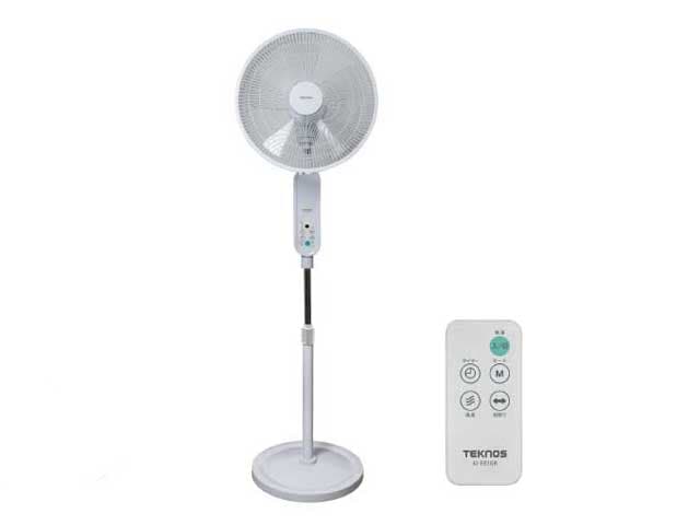 TEKNOS テクノス フルリモコンDC フロアー扇風機 ホワイト KI-F816R | 空調・季節家電,扇風機,フロアー扇・大型扇 | オノデンオンラインショップ