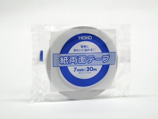 7mm×20m しっかり接着しかも安い紙両面テープ（68巻/箱） の通販｜梱包名人