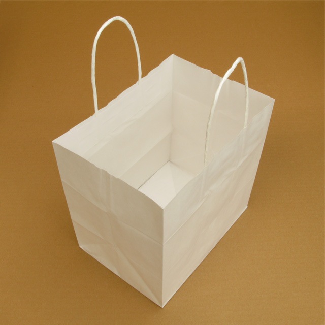 24-17（240×170×240）白無地/晒 手提げ紙袋 25CB【送料無料/代引不可】（200枚/箱） の通販｜梱包名人