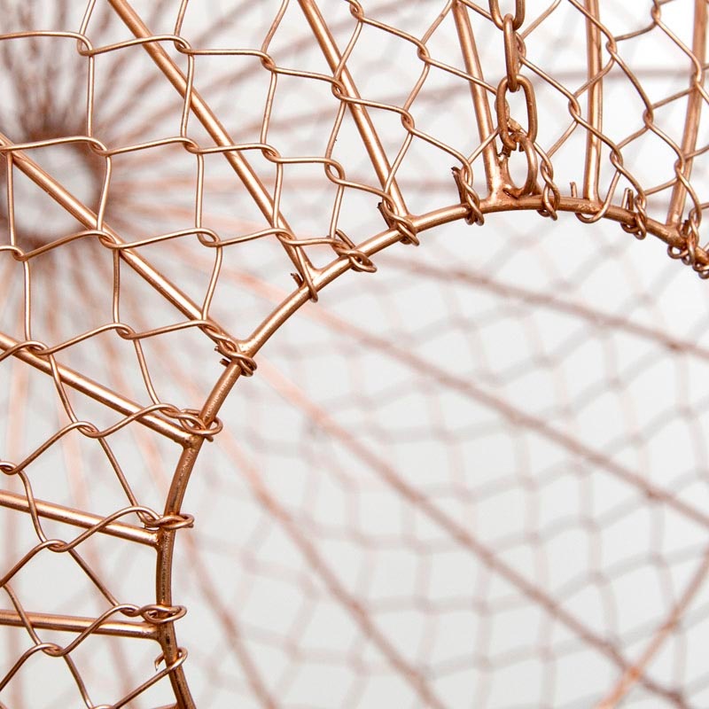 【SALE】Wire Ball Hanging / Copper (L)