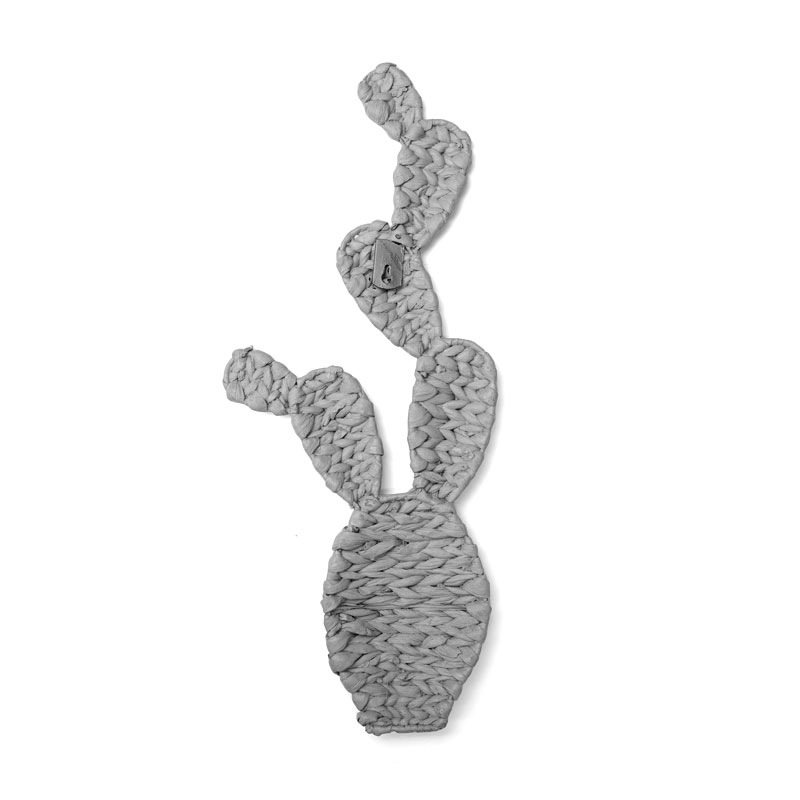 CACTUS BRAID Round Fan / Gray