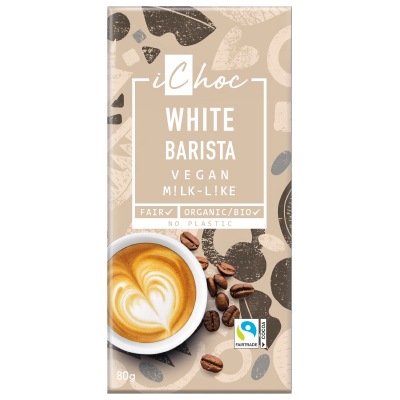 (ichoc)オーガニックチョコ･ホワイトエスプレッソ80g | 安心の無添加、オーガニック・自然食品の通販【ムスビ倶楽部】
