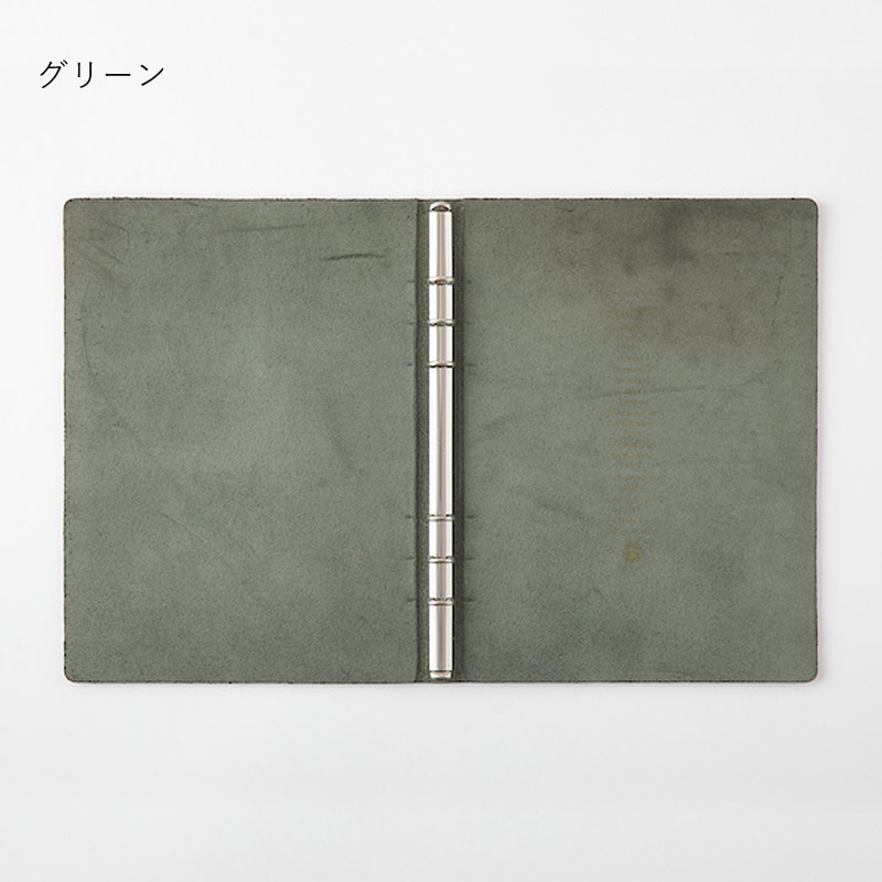 ノックス プロッター システム手帳 本革 ホースヘアー2 A5サイズ 6穴リングレザーバインダー ブラック/ネイビー/グレー/グリーン KNOX PLOTTER | あいうえお順キーワード ...