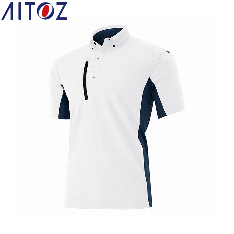 AITOZ アイトス 10613 半袖ポロシャツ（男女兼用） SS S M L LL 3L 4L 5L 6L 作業着 作業服 | 半袖 | W4