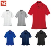 BURTLE バートル 105 半袖ポロシャツ SS S M L LL 3L 4L 5L オールシーズン対応 作業着 作業服 強ｽﾄﾚｯﾁ ポリ 吸汗速乾 ユニセックス | 半袖 | W4