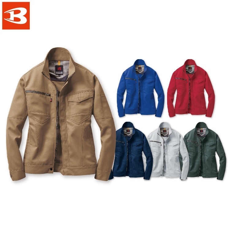 BURTLE バートル 7091 ジャケット SS S M L LL 3L 4L 5L オールシーズン対応 作業着 作業服 強ｽﾄﾚｯﾁ ポリ綿 吸汗速乾 制電素材 ユニセックス ...