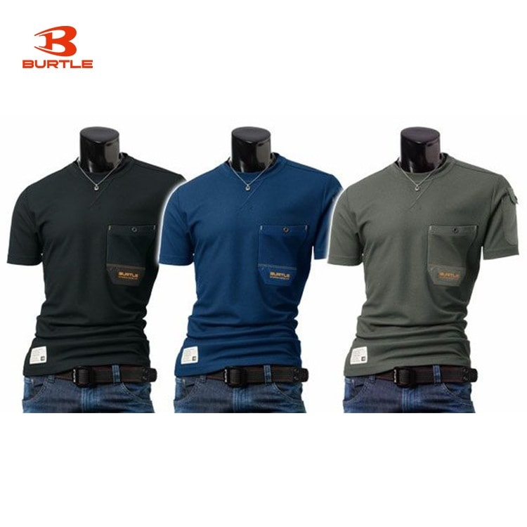BURTLE バートル 4050 半袖Tシャツ M L LL 3L オールシーズン対応 作業着 作業服 | 半袖 | W4