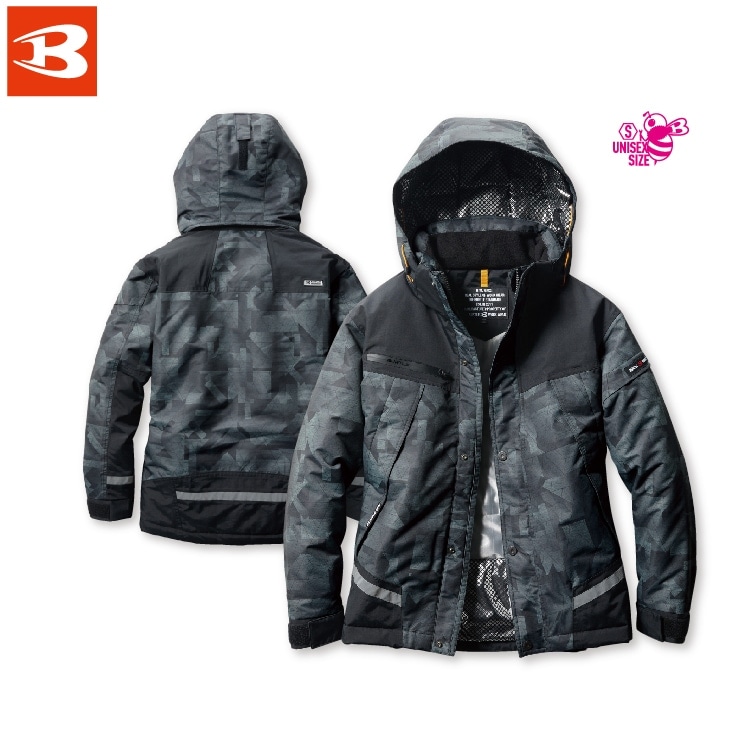 BURTLE バートル 7610 防水防寒ジャケット SS S M L LL 3L 4L 5L 秋冬対応 作業着 作業服 ナイロン ポリ 制電素材 防寒 ユニセックス | 長袖 | W4