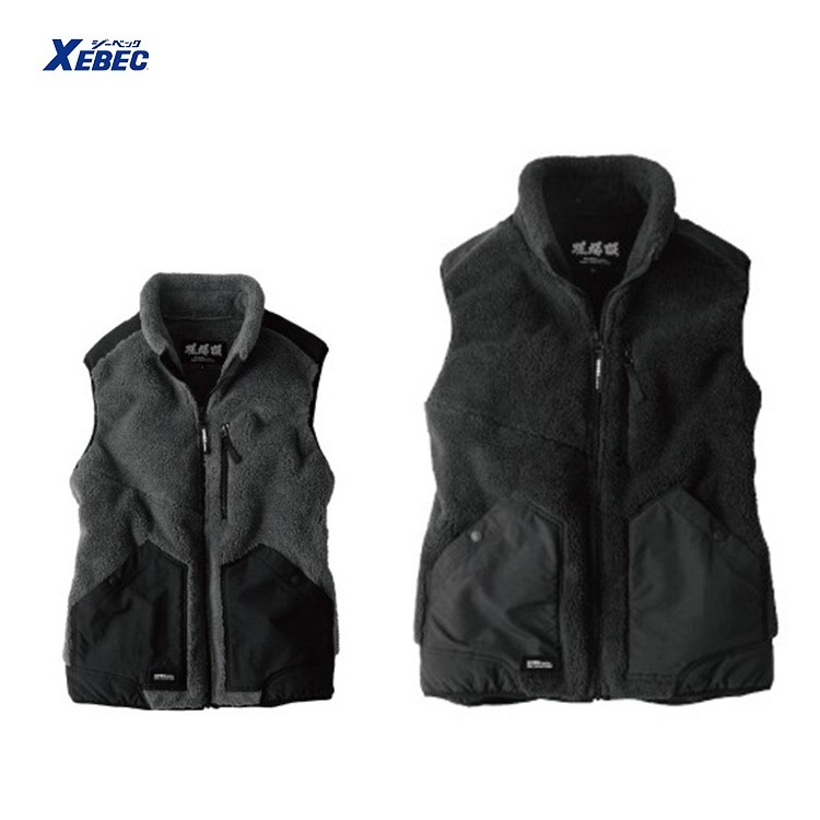 XEBEC ジーベック169 ボウフウボアベスト S M L LL 3L 4L 5L 作業着 作業服 強ｽﾄﾚｯﾁ ポリ 防寒 | ベスト | W4
