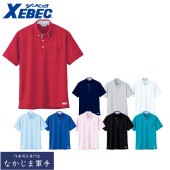 XEBEC ジーベック6180 クールビズ半袖ポロシャツ SS S M L LL 3L 4L 5L 作業着 作業服 ポリ 吸汗速乾 | 半袖 | W4