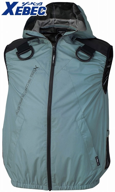 XEBEC ジーベックXE98106 空調服遮熱ハーネスフード付ベスト S M L LL 3L 4L 5L 6L 涼しい 作業着 作業服 | 空調 | W4