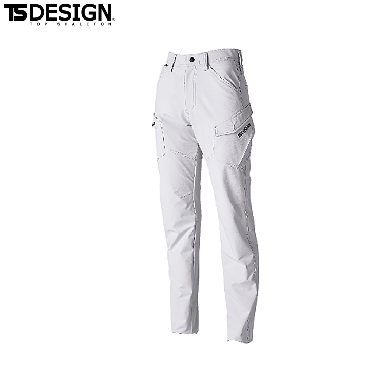 TSDESIGN TSデザイン 56141 TS4Dエコダブルクロスレディースカーゴパンツ S M L LL 3L 作業着 作業服 強ｽﾄﾚｯﾁ ポリ 吸汗速乾 制電素材 レディース | その ...