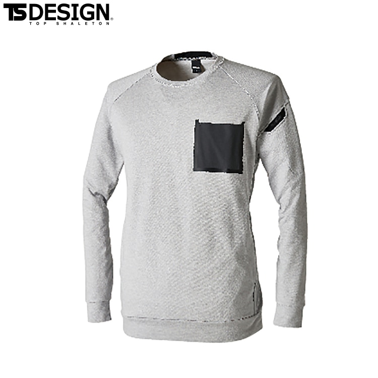 TSDESIGN TSデザイン 8645 TSDELTAコーデュラスウェットシャツ SS S M L LL 3L 4L 5L 6L 作業着 作業服 強ｽﾄﾚｯﾁ ナイロン ポリ 綿 ポリ綿 ...