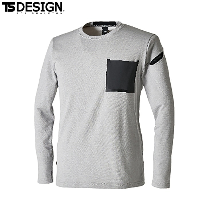 TSDESIGN TSデザイン 8650 TSDELTAコーデュラワークロングTシャツ SS S M L LL 3L 4L 5L 6L 作業着 作業服 強ｽﾄﾚｯﾁ ナイロン ポリ 綿 ポリ綿 ...