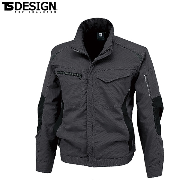 TSDESIGN TSデザイン 84636 ストレッチタフワークジャケット SS S M L LL 3L 4L 5L 6L 作業着 作業服 強ｽﾄﾚｯﾁ ポリ 制電素材 | ジャケット | W4