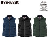 EVENRIVER イーブンリバー R-195 ファイバーダウンヒートベスト S M L LL 3L 4L 5L 作業着 作業服 | ベスト | W4