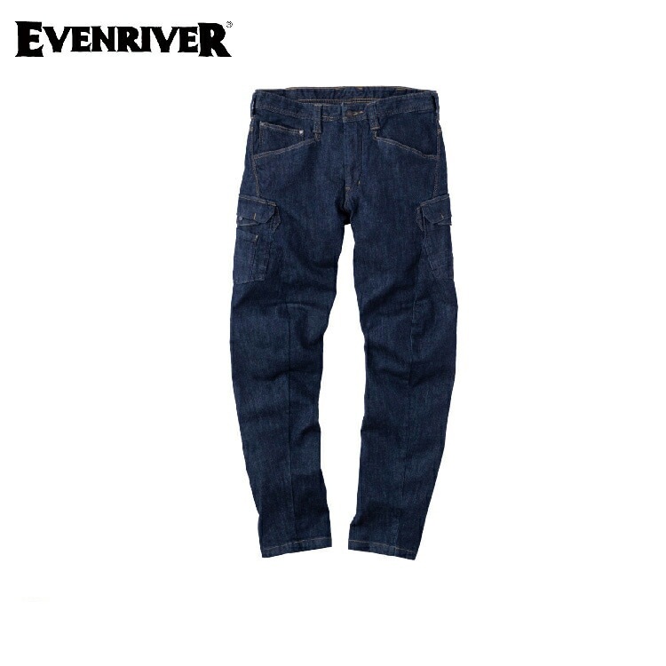 EVENRIVER イーブンリバー USD402 ストレッチデニムカーゴ S M L LL 3L 4L 5L 6L 7L 作業着 作業服 | パンツ | W4