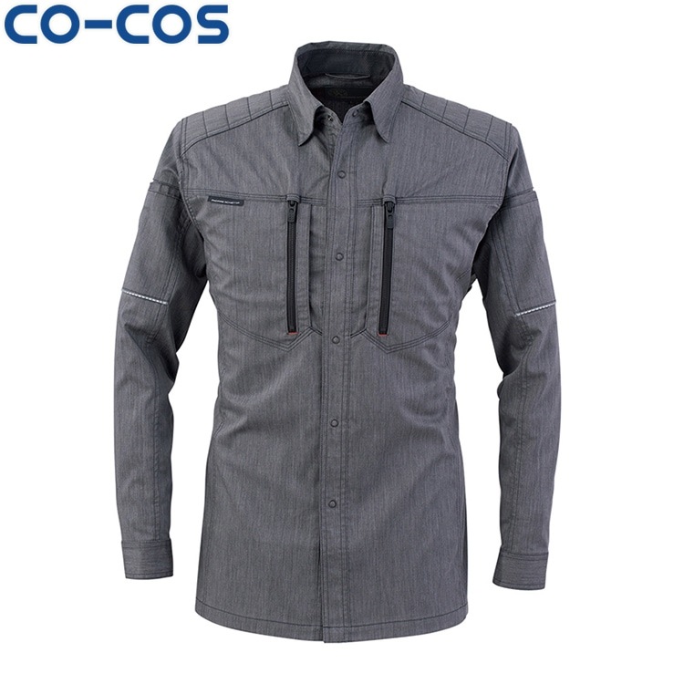 CO-COS コーコス A-6078長袖シャツ SS S M L LL 3L 4L 5L オールシーズン対応ワークウェア 作業着 作業服 セール中！！ | 長袖 | W4