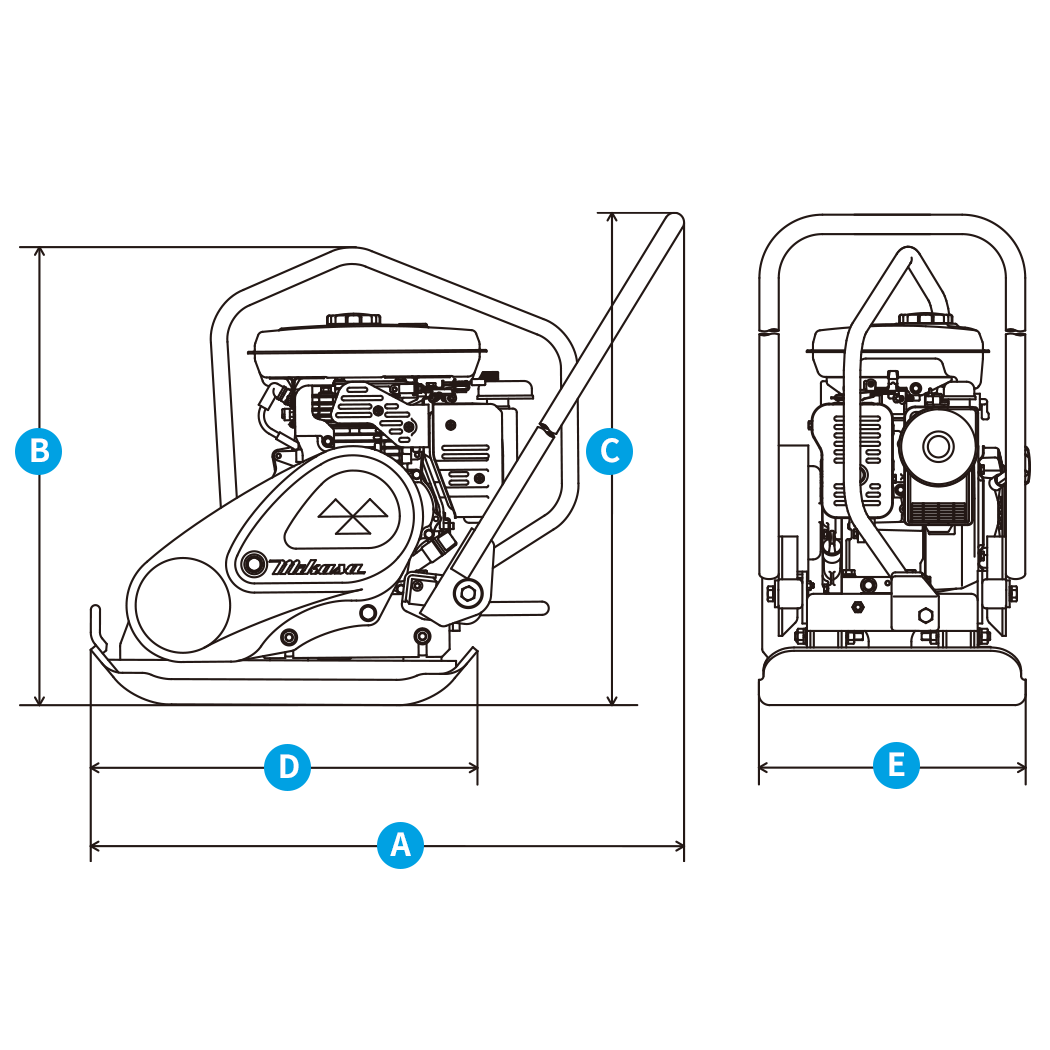 三笠産業 プレートコンパクター MVC-40HW NAMBU SHOP