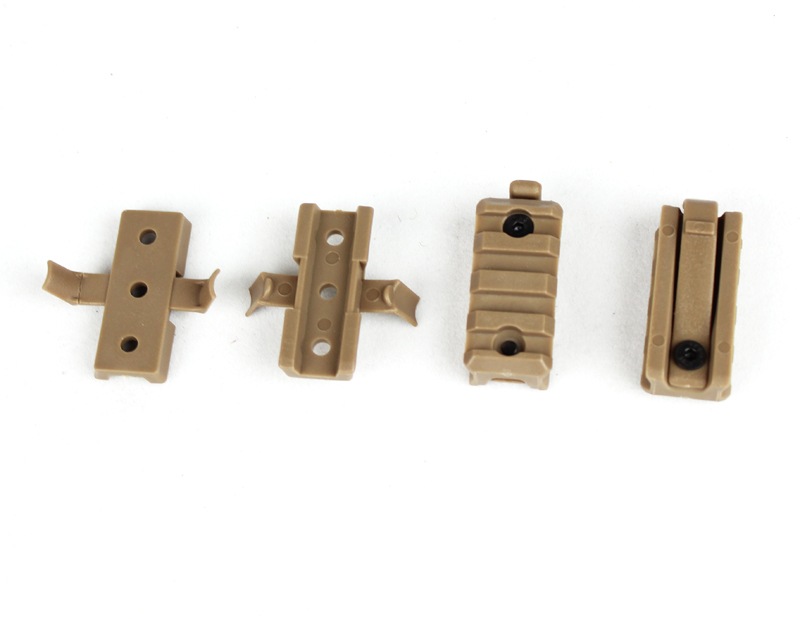 FMA Ops-Core FAST ヘルメット レール対応 20mmレール+Wing-Loc アダプターセット DE | エアガンパーツ ...