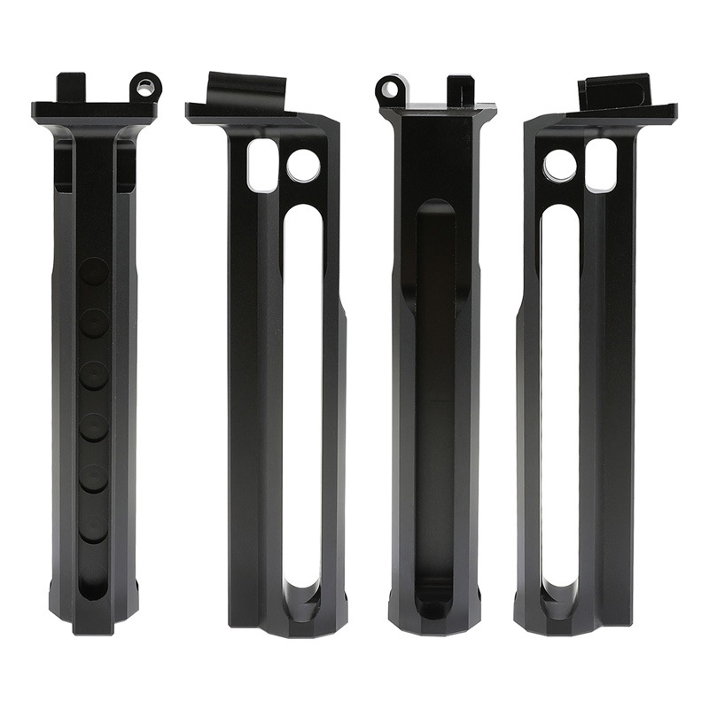 Airsoft Artisan Skeleton M4ストックアダプター (LCT/GHK AKフォールディングストックシリーズ） Black ...