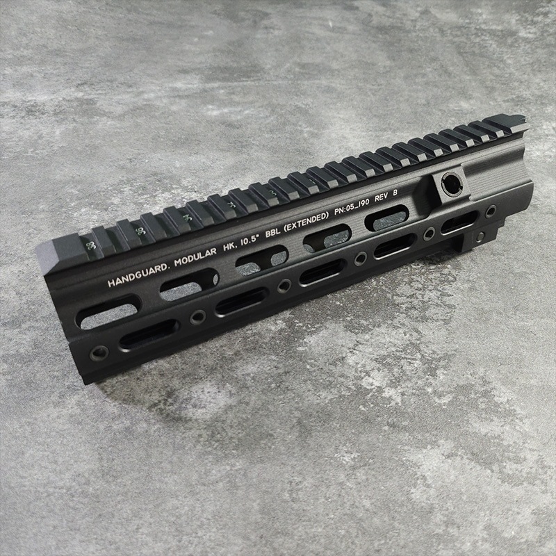 【訳あり品】5KU Geissele SMR HK416タイプレールハンドガード 10.5inch (VFC HK416 GBB) BK【同梱 ...