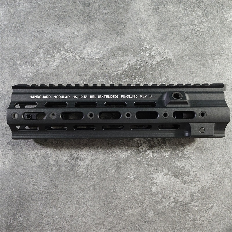 【訳あり品】5KU Geissele SMR HK416タイプレールハンドガード 10.5inch (VFC HK416 GBB) BK【同梱 ...