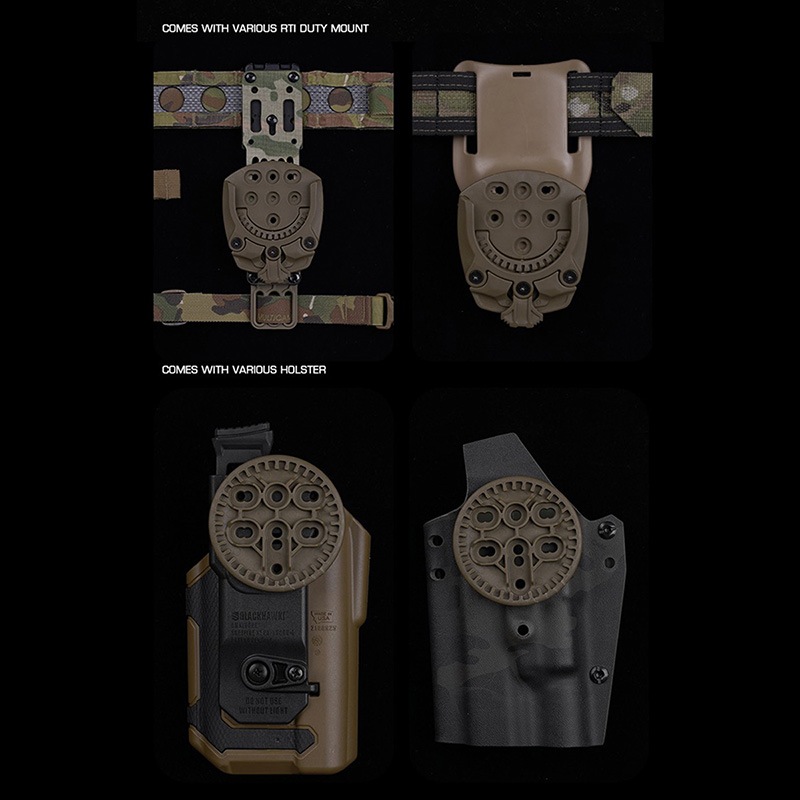 Wosport Bladetecスタイル テックマウントキット G Code Rti Duty マウント付き Tan サバゲー装備品 3414