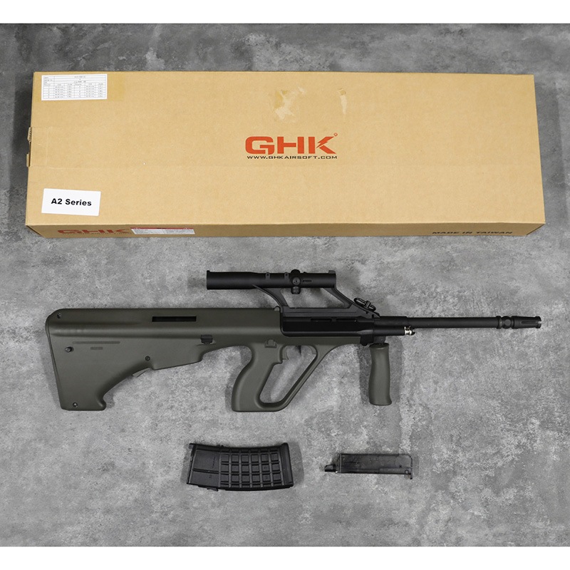 【訳あり品】GHK Steyr AUG A2 GBBR OD (JP Ver.)【同梱不可】 | エアガン本体,ガスライフル,その他 | | ミリタリーショップH．T．G．