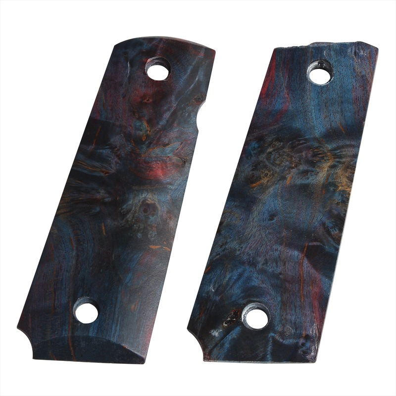5KU M1911 Stabilized Wood グリップパネル Purple Red | エアガンパーツ,グリップ | | ミリタリー ...
