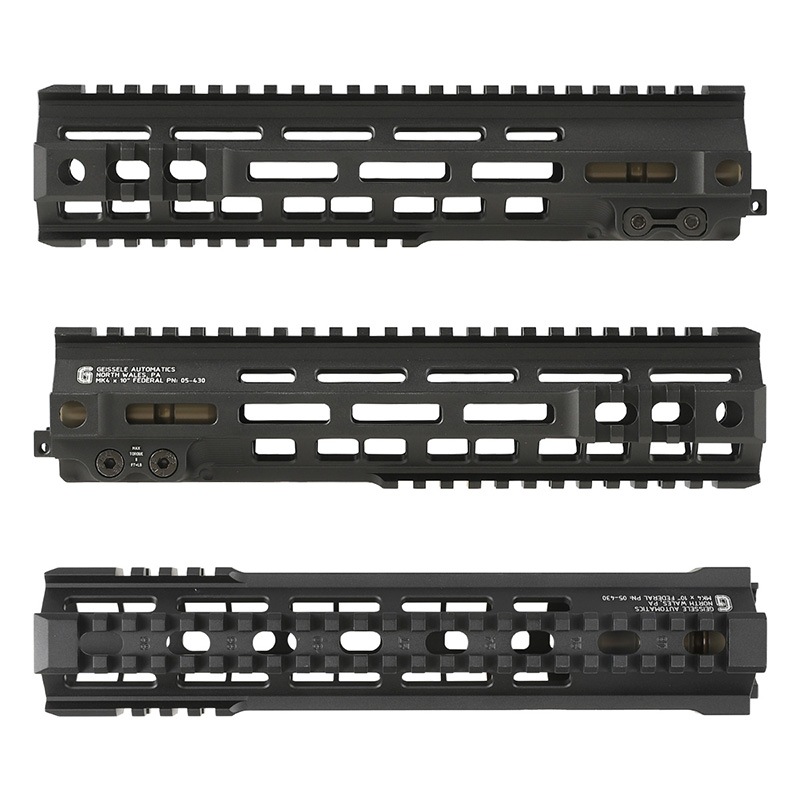 Zparts Geissele Mk4 10inch M-LOKハンドガード Federal刻印 (東京マルイ M4 MWS対応) Black | エアガンパーツ,レールシステム（RAS ...