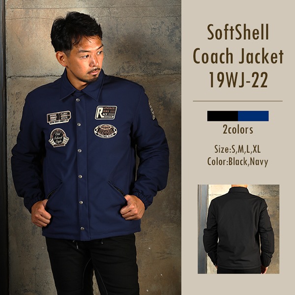 バイク | ソフトシェルコーチジャケット[19WJ-22] | ウェア,メンズ,ジャケット,素材別,テキスタイル | デグナーオンライン | DEGNER