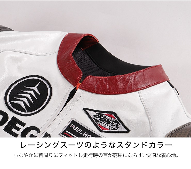 バイク | レザーレーシングジャケット[19WJ-19] | ウェア,メンズ,ジャケット,素材別,レザー | デグナーオンライン | DEGNER