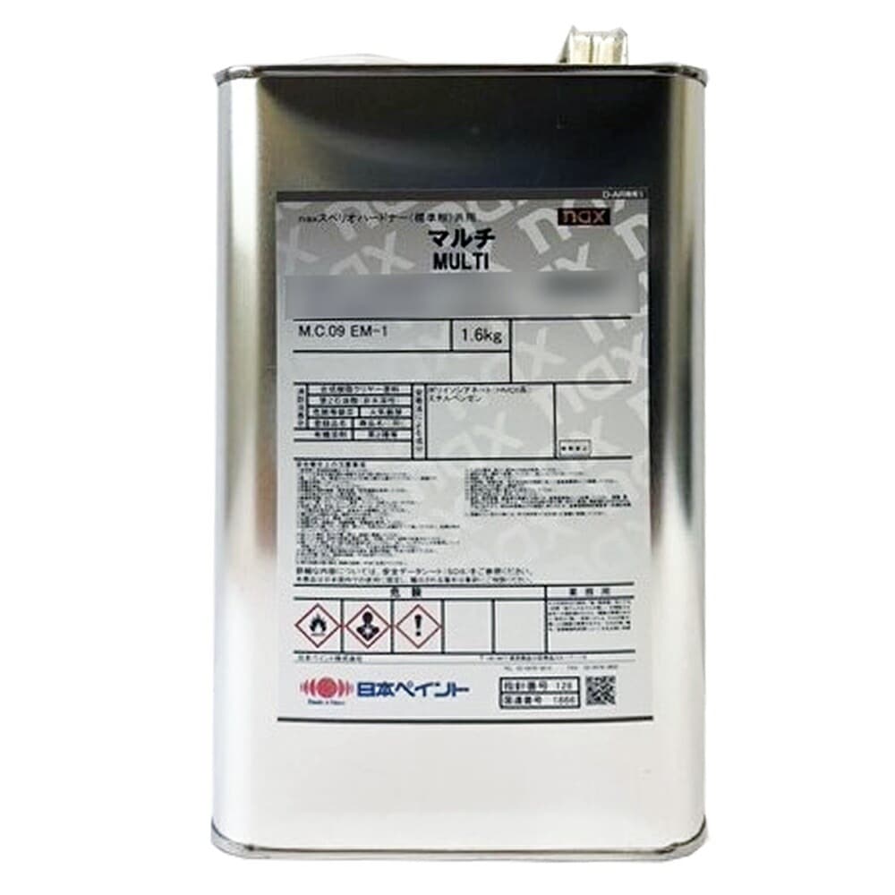 1008229 日本ペイント naxマルチ (10:1)#20ハードナー (標準型) 1.6K×1缶 取寄 | クリヤー | ネットペイント 本店