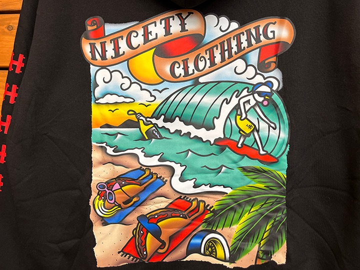 NICETY 13oz pile lined hoodie (banger) / black | ブランド,OSSANTHEHOOD ...