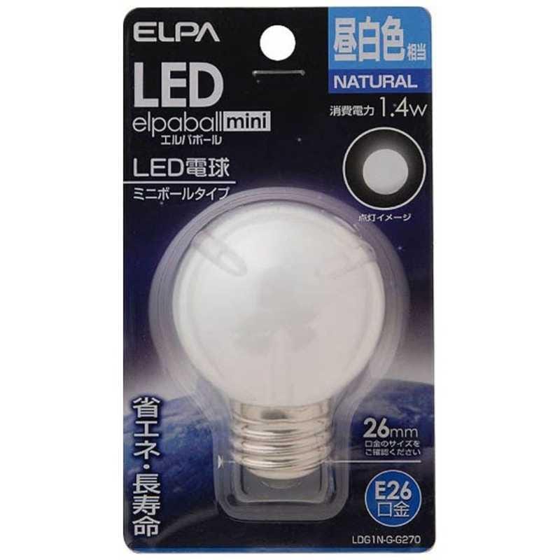 エルパ ELPA LED電球G50形 昼白色 LDG1N-G-G270 | LED電球 | ニシムタ ネットショップ