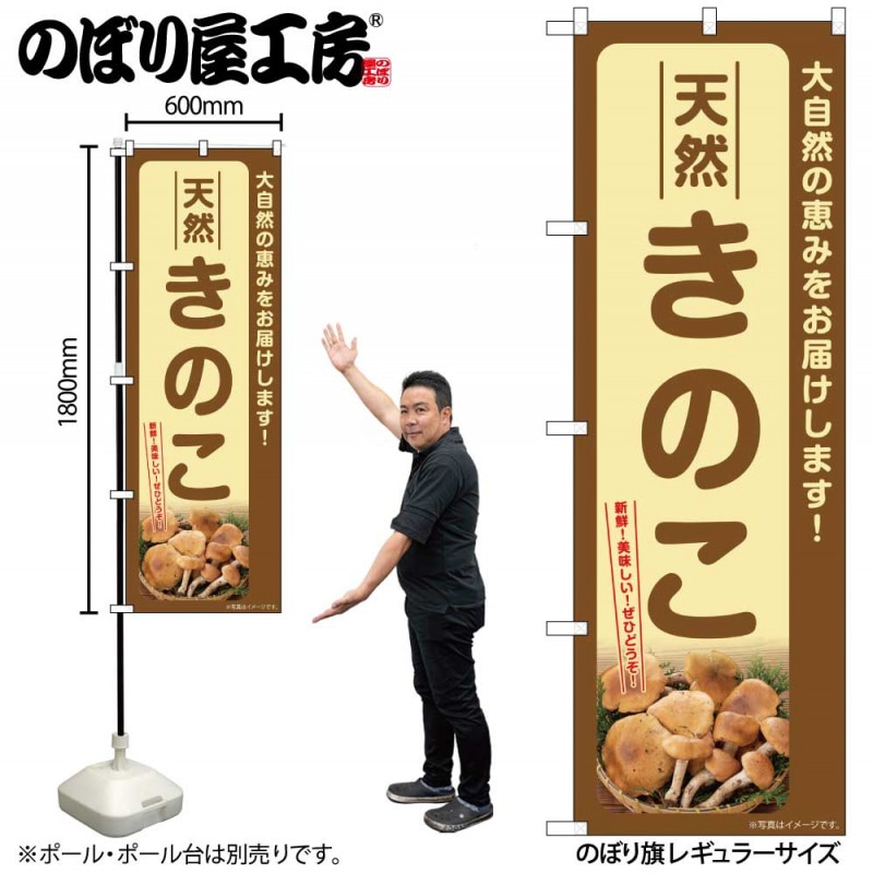 [G] のぼり 天然きのこ SNB-7331 【受注生産★2】 | すべての商品 | のぼり屋工房 オンラインカタログ