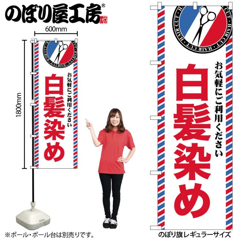 [G] のぼり 白髪染め GNB-3970 【受注生産★2】 | のぼり,レギュラーのぼり,生活,美容 | のぼり屋工房 オンラインカタログ