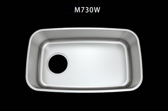 ※要お問い合わせ品 [トヨウラ] M730W ベーシックシンク | ・トヨウラ社製品(要見積),ﾍﾞｰｼｯｸｼﾝｸ(ｱﾝﾀﾞｰｼﾝｸ) | 野口ハードウェアー 家具金物・建具金物通販