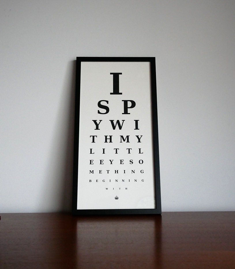 I SPY eye chart