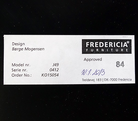 J49 Dining Chair by Borge Mogensen